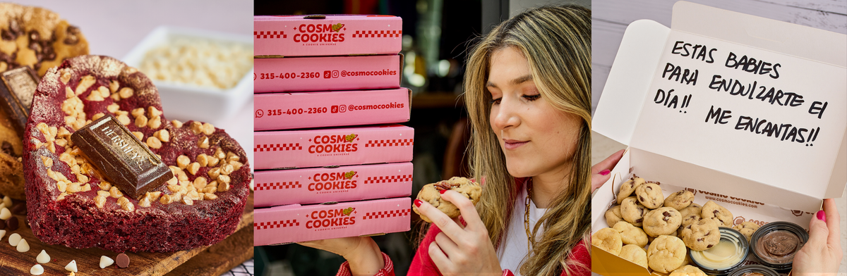 AMOR Y AMISTAD – Etiquetado "chips de chocolate"– cosmocookies